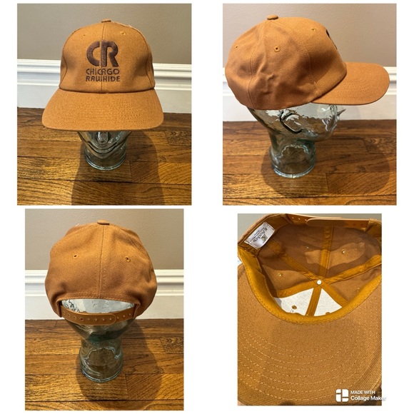 Vintage | Accessories | Vintage Chicago Rawhide Snapback Cap | Poshmark